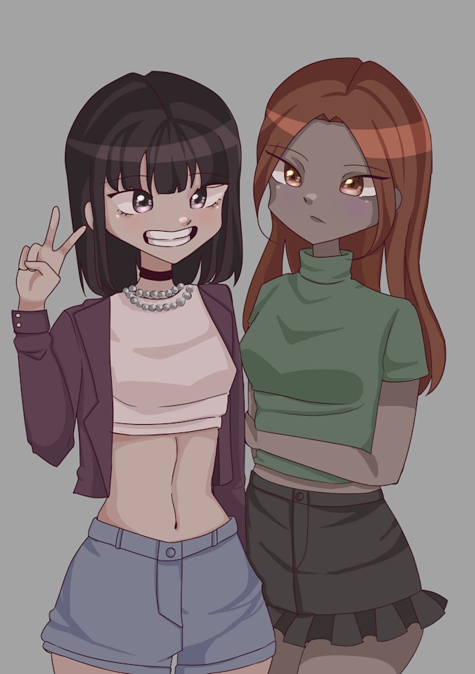 Draw anime portait for pfp or wallpaper by Nayeonv | Fiverr