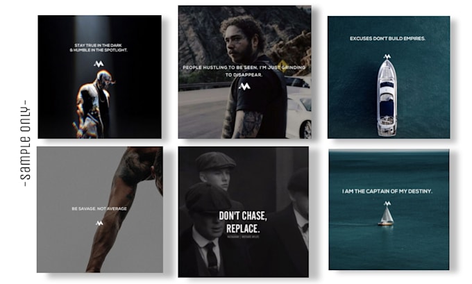 Design eye catching instagram motivational quotes by Yohanmendez | Fiverr