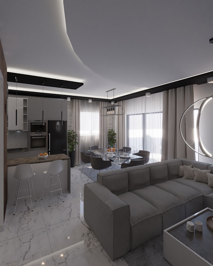 Create exclusive interior design by Milmatdesign | Fiverr