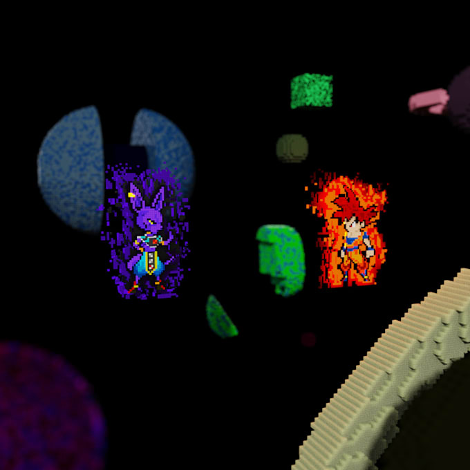 Make a voxel art for you, be it a character, scenery, object or animal ...