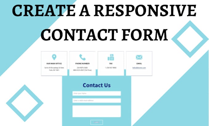 Design a responsive contact form, sign up form, pop up form by Jane ...