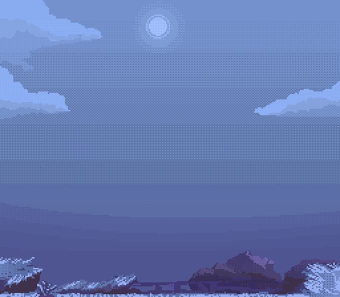 Make static or animated backgrounds in pixel art by Mysterdont | Fiverr