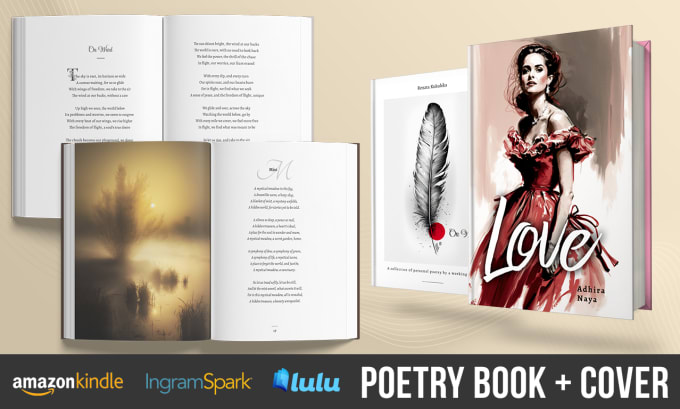 Design and format your poetry book including cover by Niokoba | Fiverr