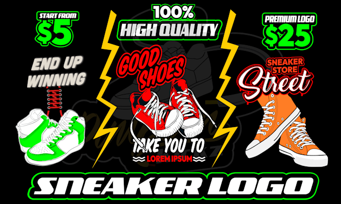 Design professional sneaker or shoes logo for your store by Khanbrand12 ...