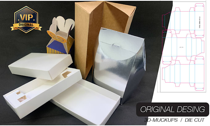 Do packaging box design, structural desing, exclusive and unique box by ...