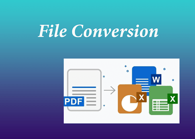 Convert pdf to word, excel, google docs, sheets and vice versa by Shaikhahmed940 | Fiverr