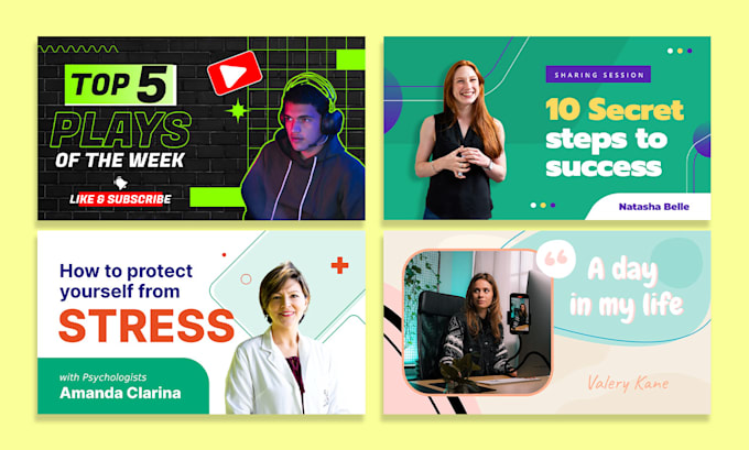 Create eye catching youtube thumbnails by Zakariakadiri57 | Fiverr