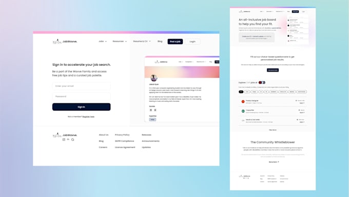 Make aesthetic web ui and ux design using figma by Manasiuxui | Fiverr