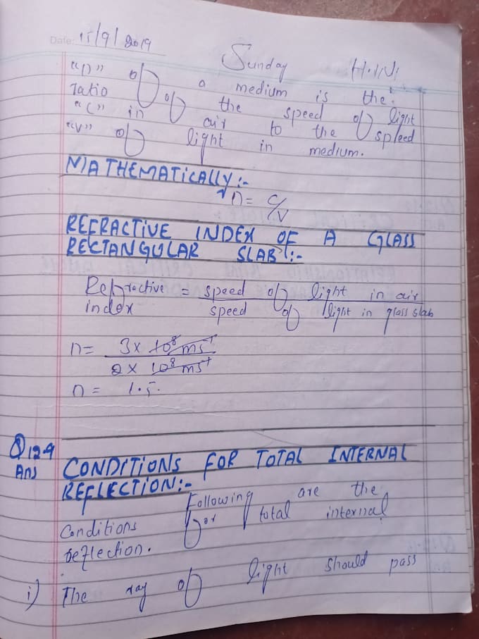 Write your notes,assignments and cards by Atif_afrid | Fiverr