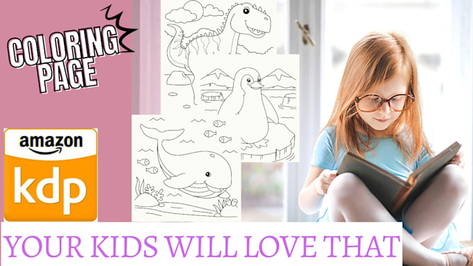 Do 150 coloring pages of any thing you want for kdp and etsy by ...