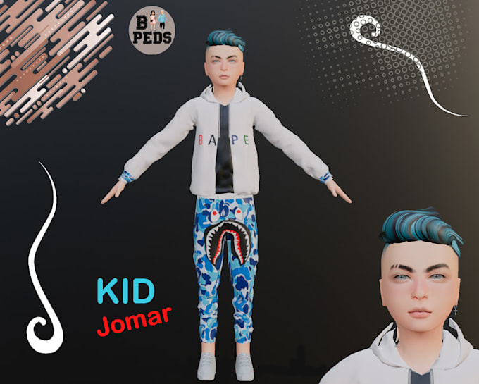 Make baby, kids and teen peds for fivem servers by Bellabella185 | Fiverr