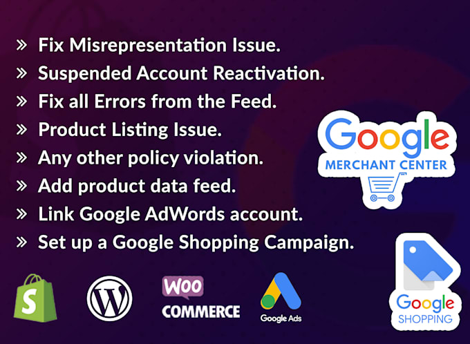 Fix google merchant store suspension and misrepresentation issues by ...