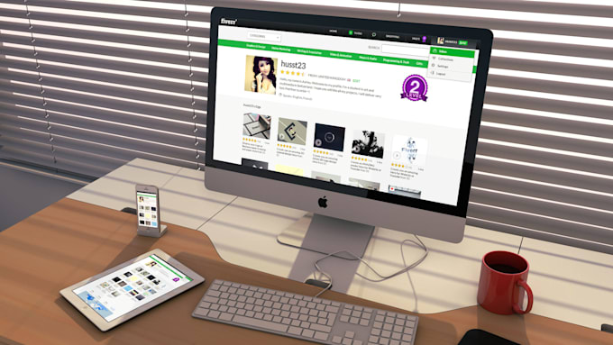 Display your website on responsive apple devices design by Husst23 | Fiverr