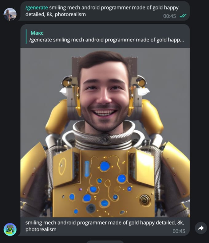 Build an ai image generating telegram bot by Maxskavronsky | Fiverr Build an ai image generating telegram bot by Maxskavronsky | Fiverr