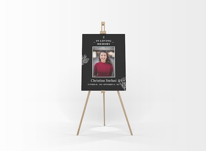 Create funeral welcome sign by Chatartshop | Fiverr