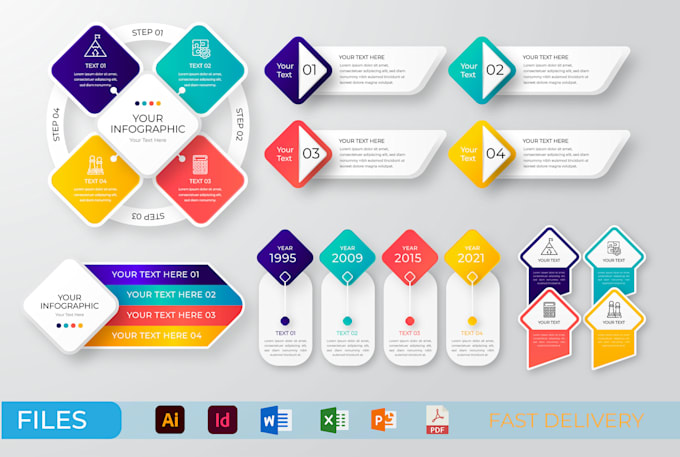 Design professional infographics, flowcharts, pie charts and diagrams, timeline by Ibrahim5673 ...