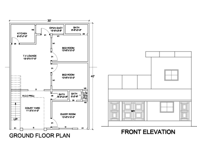 Design your 2d floor plans in autocad by Kashanahmed136 | Fiverr