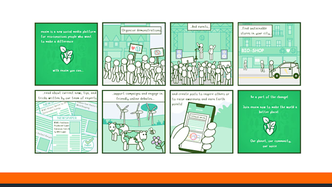 Create a simple comic strip for you by Nasinside | Fiverr