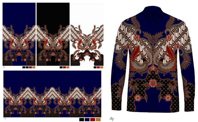 Design luxurious batik with mock up by Adeliavellawati | Fiverr