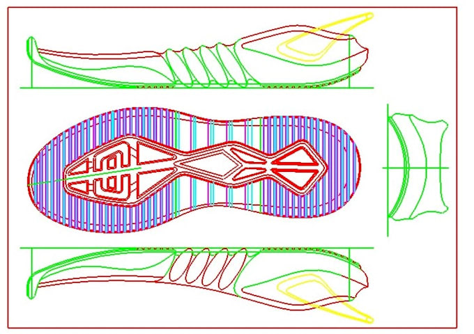 Create 3d shoe sole design by Tarlochan1331 | Fiverr