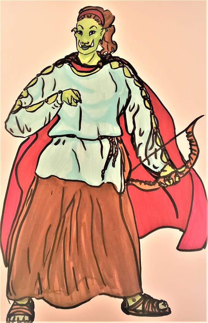 Draw your oc and write a snippet from their backstory by Alexpendle ...