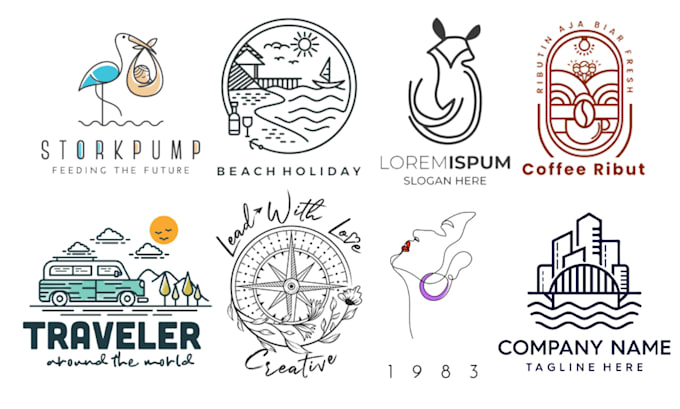 Create professional monoline logo design for your business by Pro ...