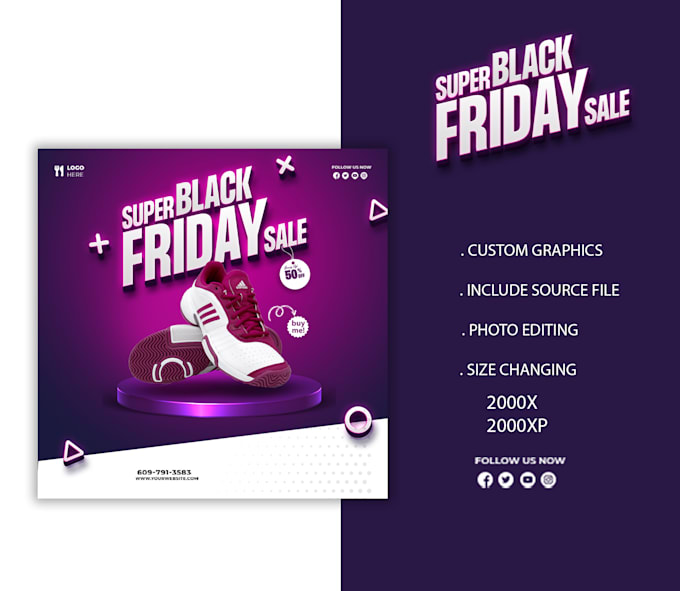 Create next level poster, shoes, flyer, and banner design by ...