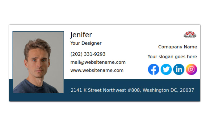 Create a clickable and responsive html email signature, gmail signature ... Create a clickable and responsive html email signature, gmail signature ...