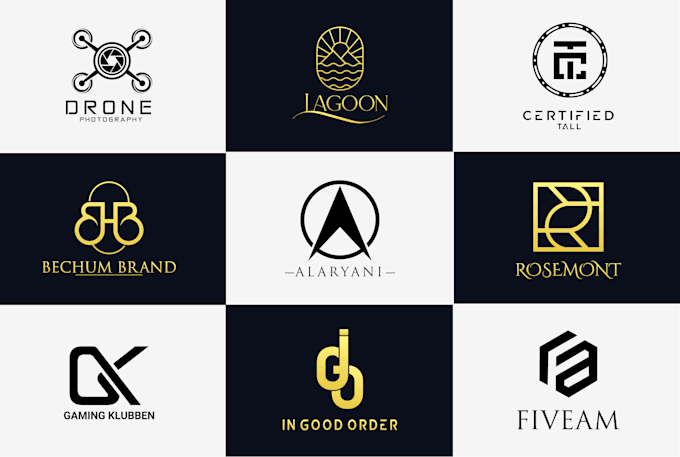 Modern luxury minimalist logo design in 24 hours by Pluz_design | Fiverr