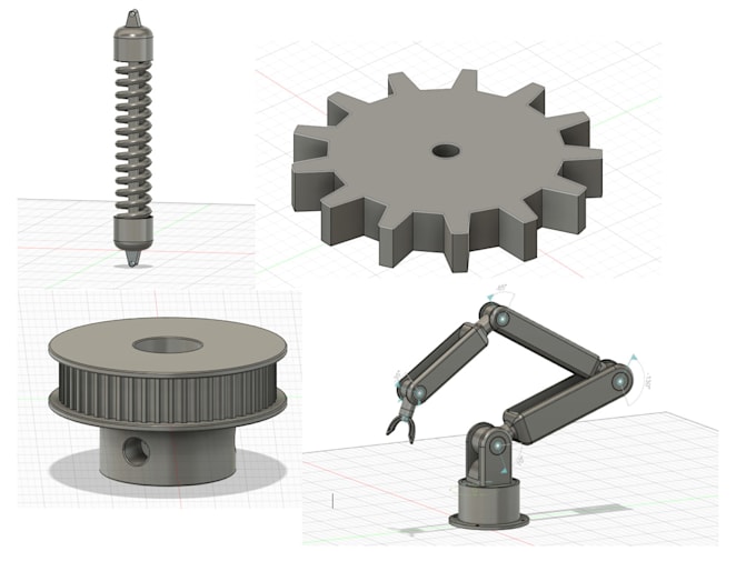 3d and 2d models from fusion 360 ready for production i will design by ...