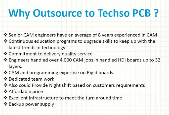 Provide best quality pcb cam services by Techsopcb | Fiverr