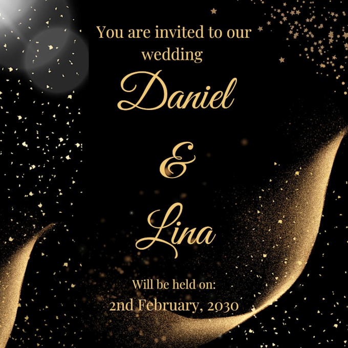 Design exclusive custom invitations for any occasion by Zunairrajput ...