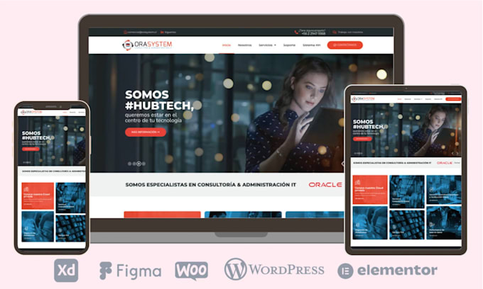 Create a custom and responsive wordpress website design by Rocketmedia ...