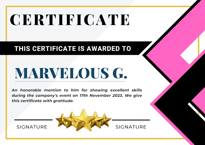 Design a presentable diploma certificate, award certificate and custom ...