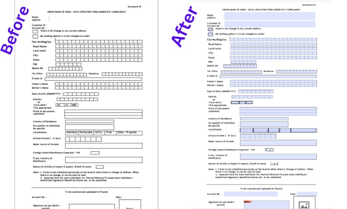 Create professional fillable pdf form or convert to fillable pdf form ...