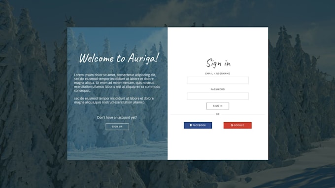 Make you beautiful login and signup forms with html js and css by ...