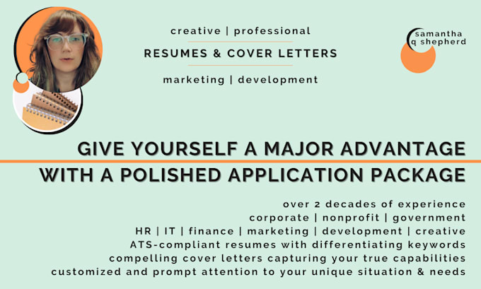 Create a compelling and complete job application package by ...