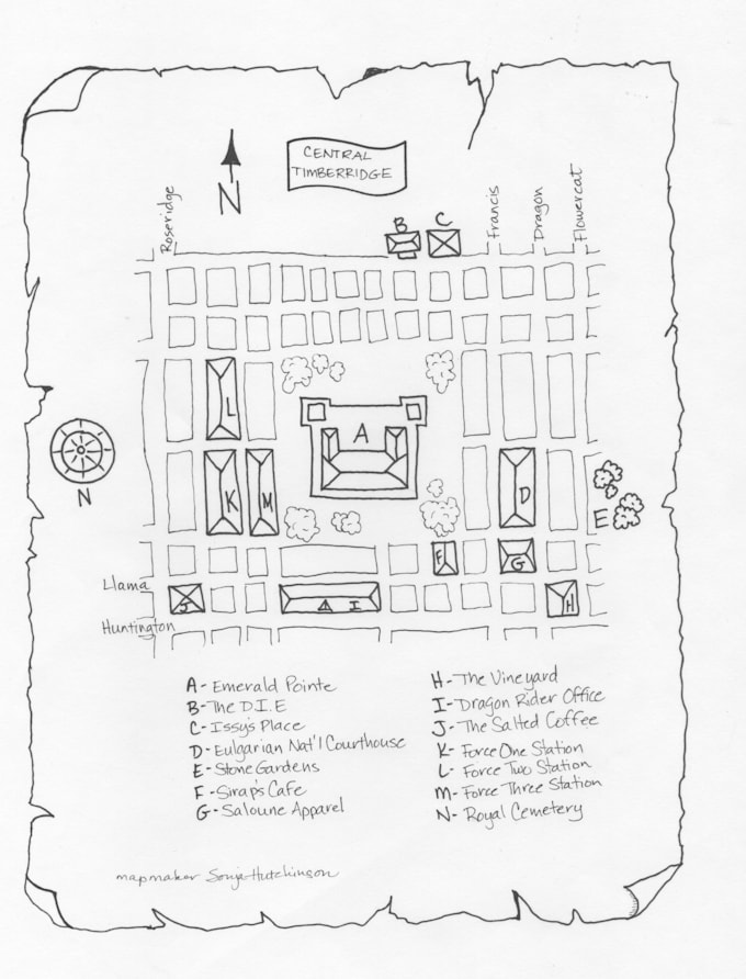 Hand draw a fantasy map for your book by Sonjahutchinson | Fiverr
