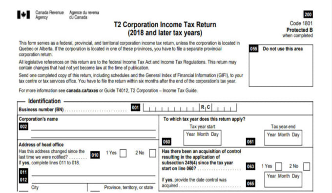 Prepare and efile canadian corporation tax return t2 by Itstayyabansari ...