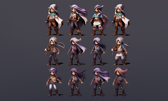 Make sprite sheets for 2d games using midjourney by Zineddinetorchi ...