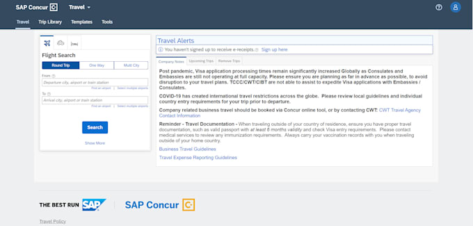 Sap concur expense user support for corporate company and individual by ...