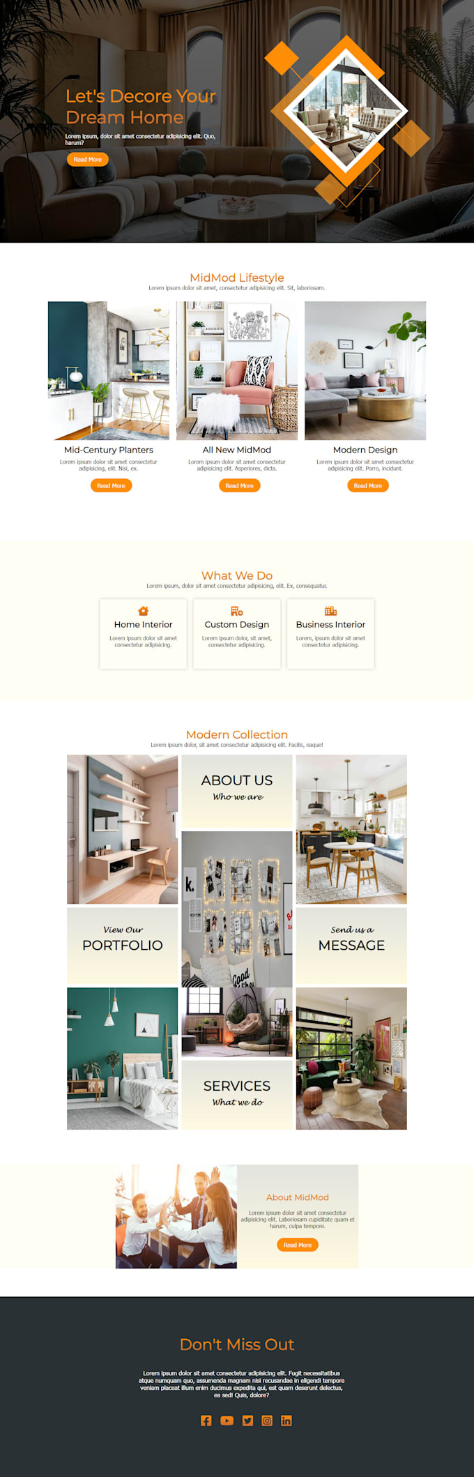 Create responsive landing page design by Famia_jerin | Fiverr
