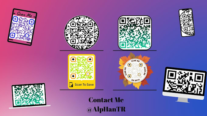 Design stylish qr codes compatible with your logo by Alphantr | Fiverr