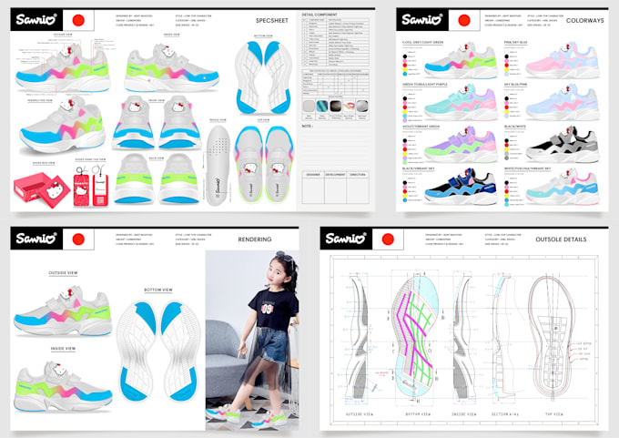 Create boy and girl shoes design for brand and manufacture by Muaraart ...