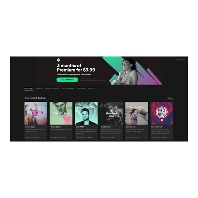Design a spotify artist banner for your profile by Rayan357 | Fiverr