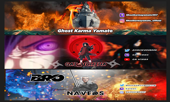 Make a gaming banner for you by Graphic_everest | Fiverr