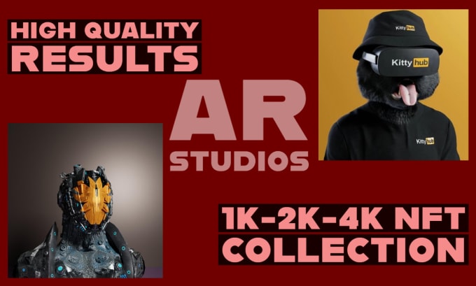 Create 4k quality 3d nft art with metaverse data upto 10k collection by ...