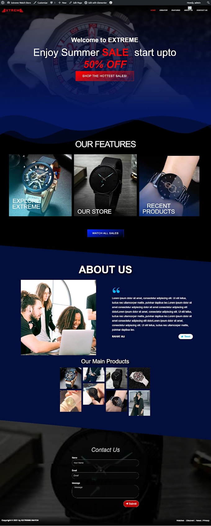 Design attractive landing pages using javascript and tailwinds by Rahatmughal0 | Fiverr