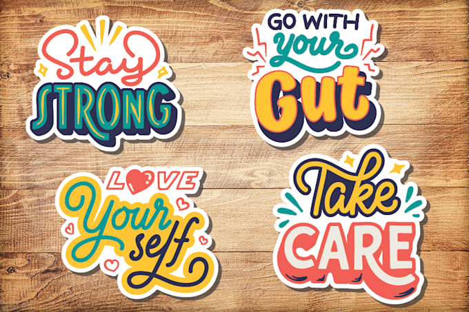 Design trendy high quality stickers for your business by Hmedz2 | Fiverr