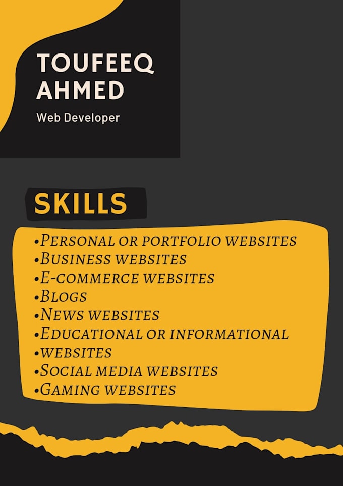 Be your experienced fullstack web developer, html css javascript react node by Toufeeqahmed916 ...